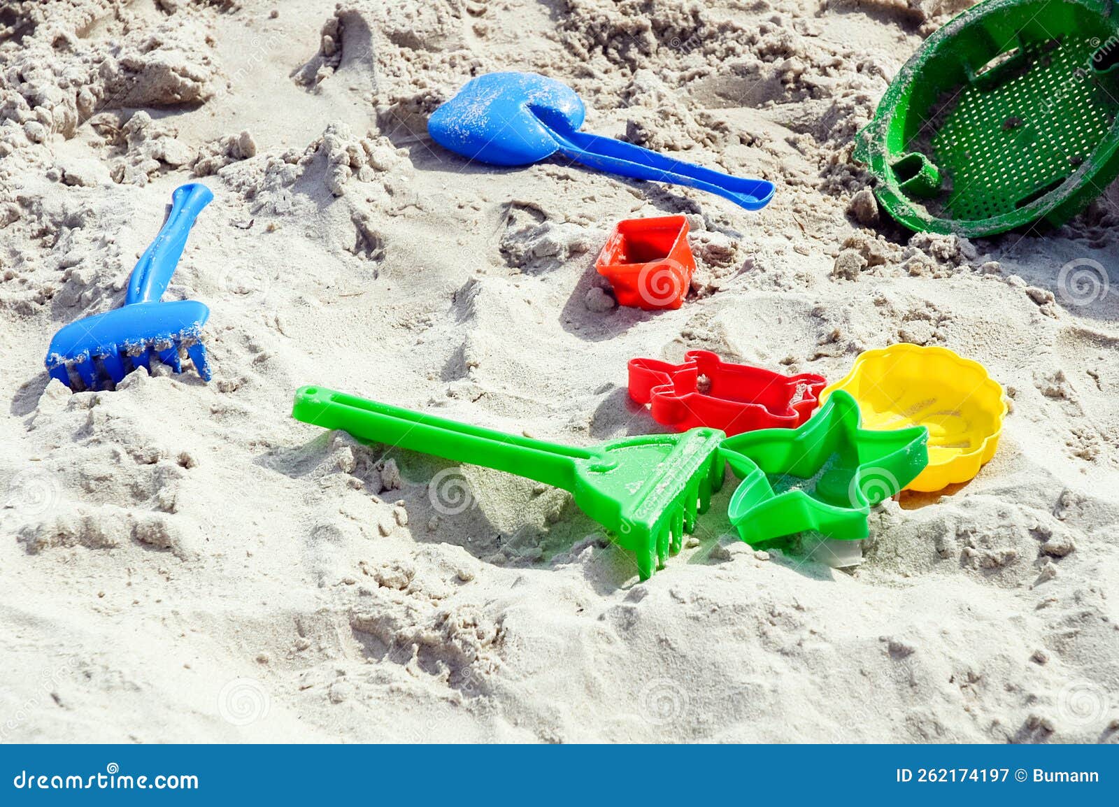 Sand Molds, Playing in the Sand on the Beach or in the Sandpit Stock ...