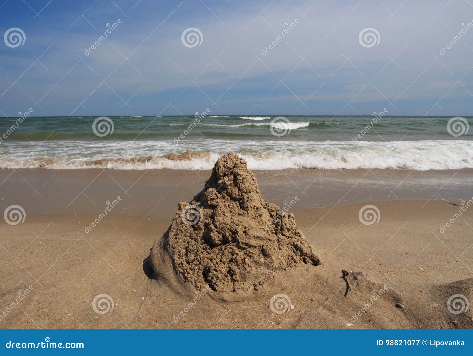 Sand mountain stock image. Image of water, wind, rest - 98821077