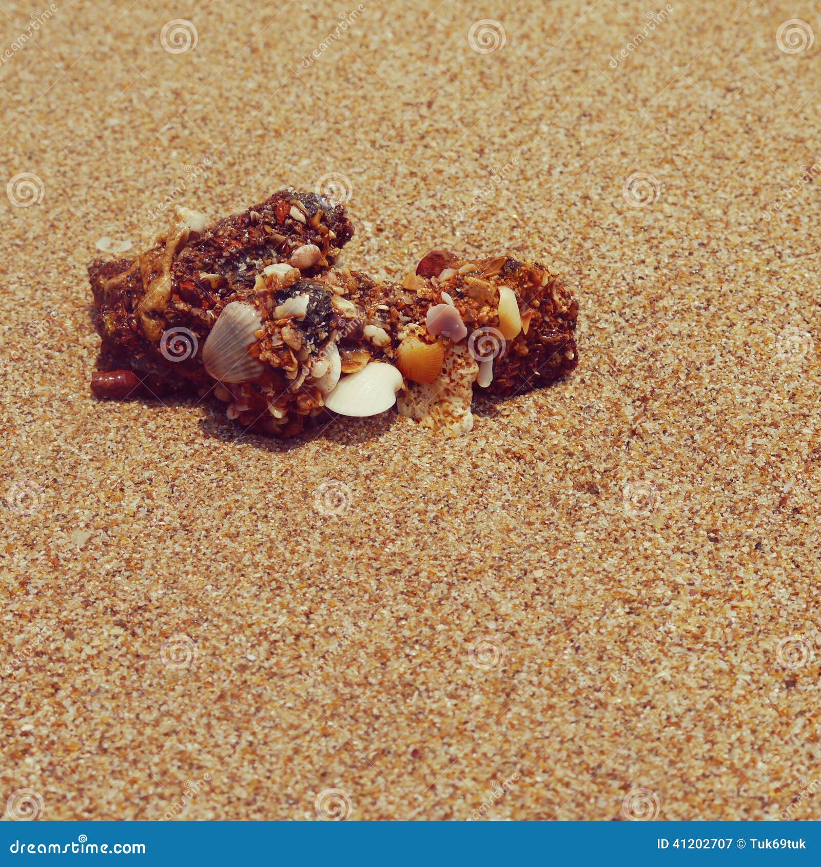 Sand Old Vintage Retro Style Stock Image - Image of seashell, copy ...
