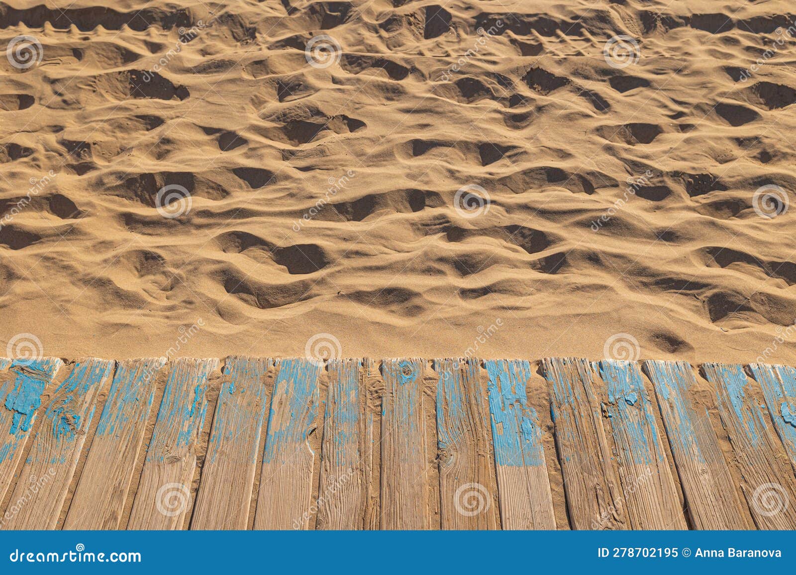 Sand and Wooden Walkway on the Beach Stock Image - Image of nature ...