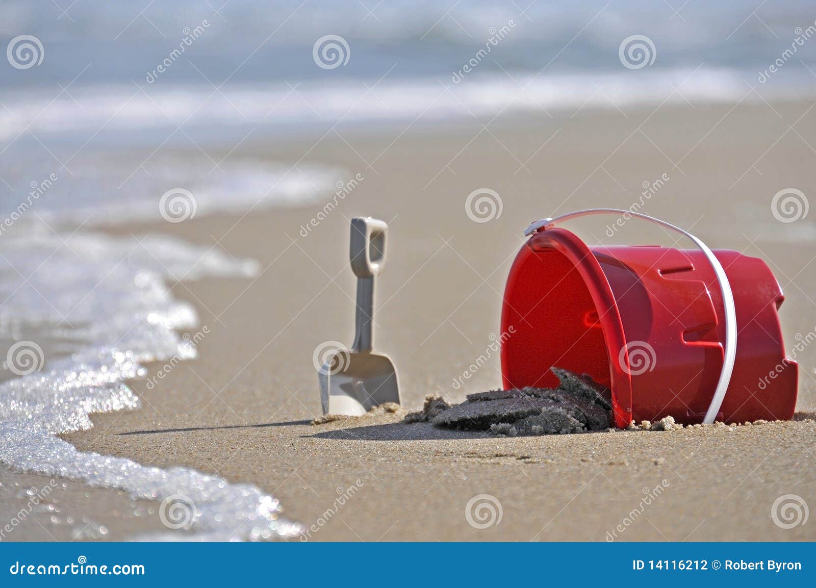 Sand Pail stock photo. Image of pail, blue, shore, ground - 14116212