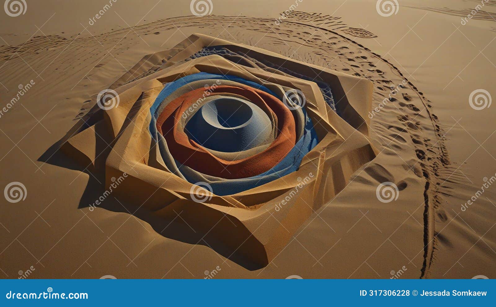 Sand Painting: A Depiction Of A Mythological Scene, Featuring Ancient ...