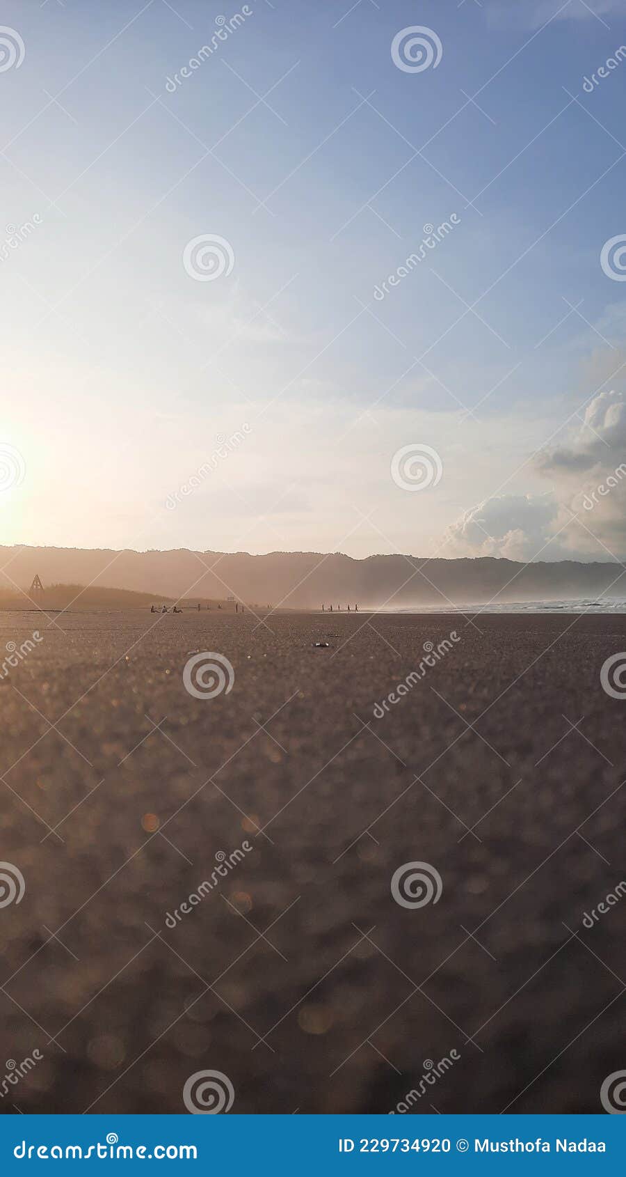 Sand in parangkusumo beach stock photo. Image of yellow - 229734920
