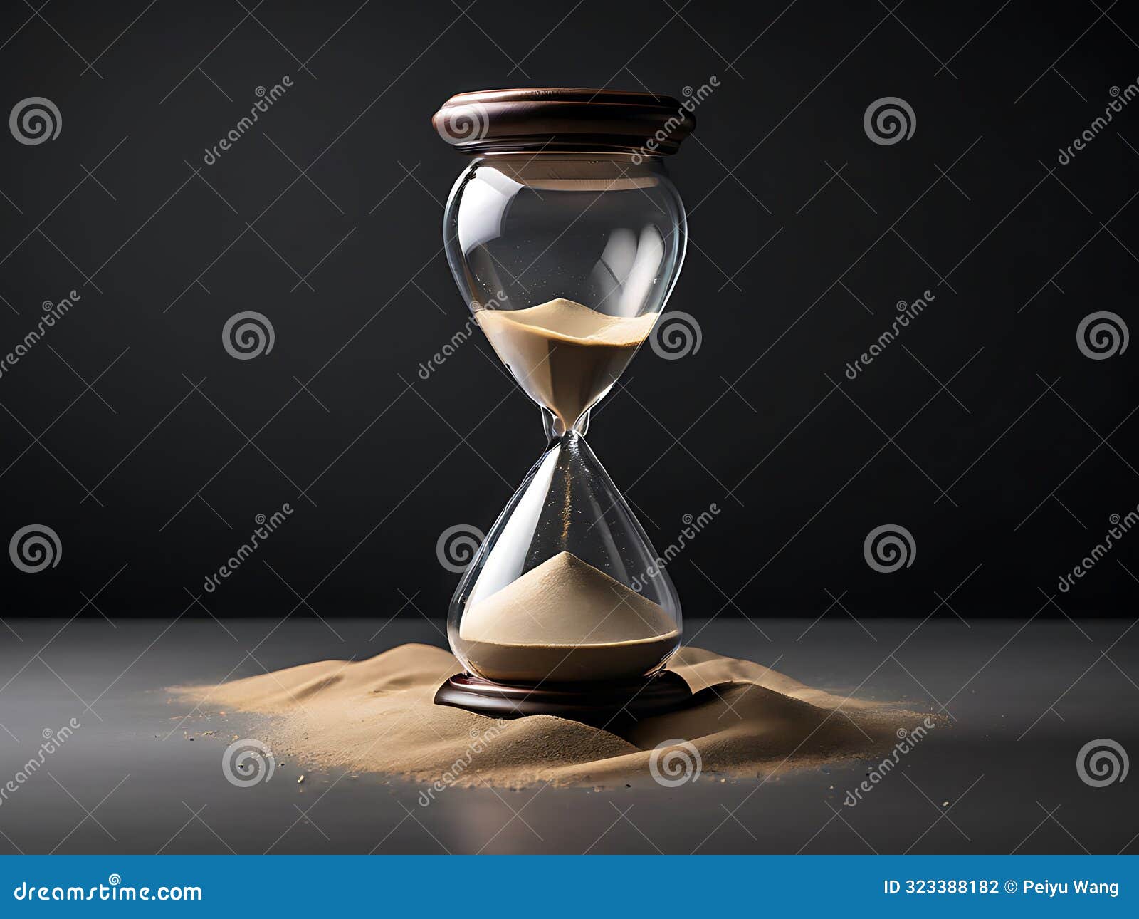 Hourglass Countdown Icon Vector Isolated On White Background, Hourglass ...