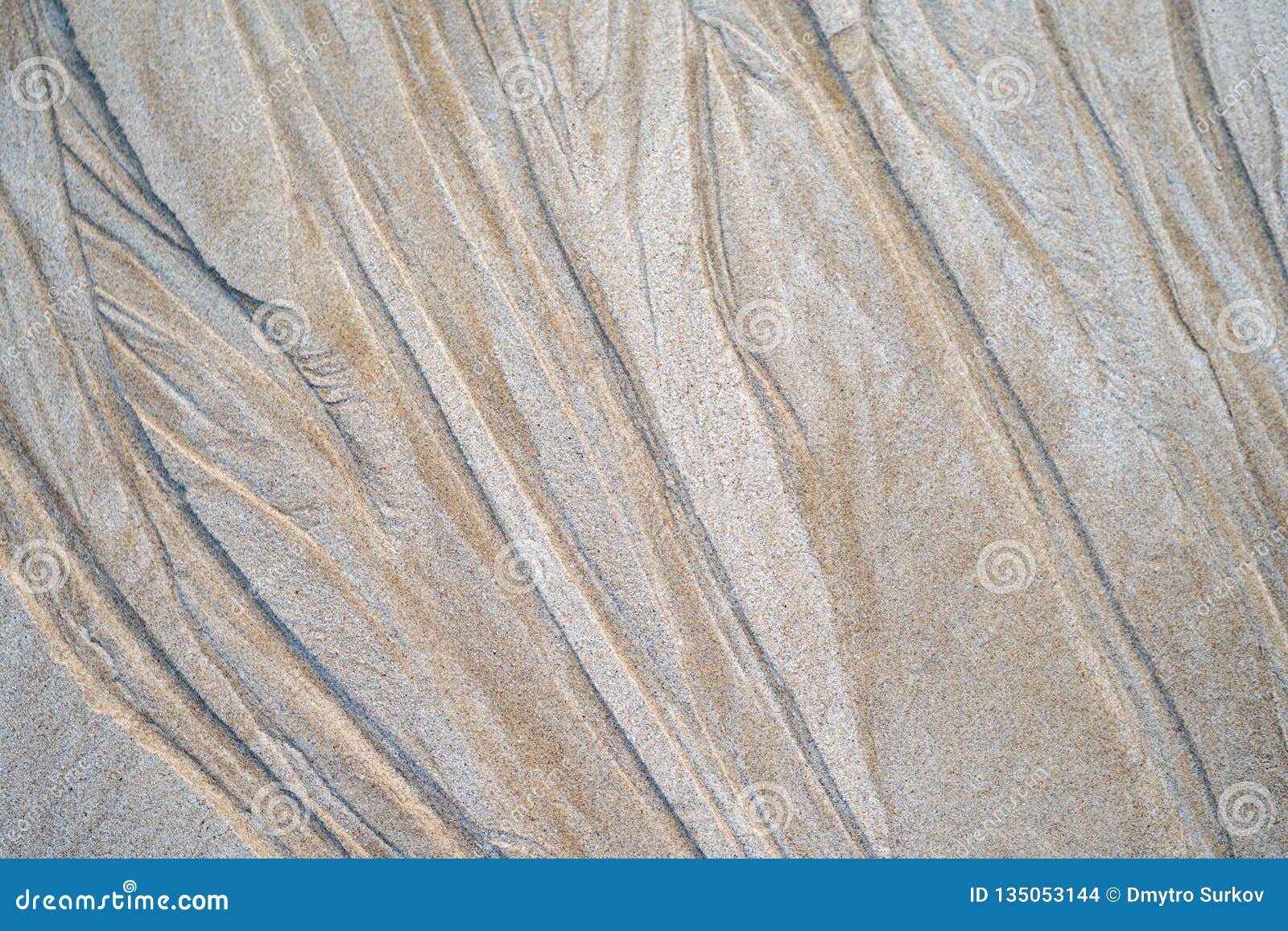 Sand pattern on the beach stock photo. Image of amazing - 135053144