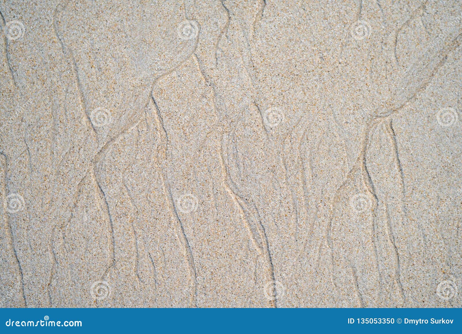 Sand pattern on the beach stock photo. Image of coastline - 135053350