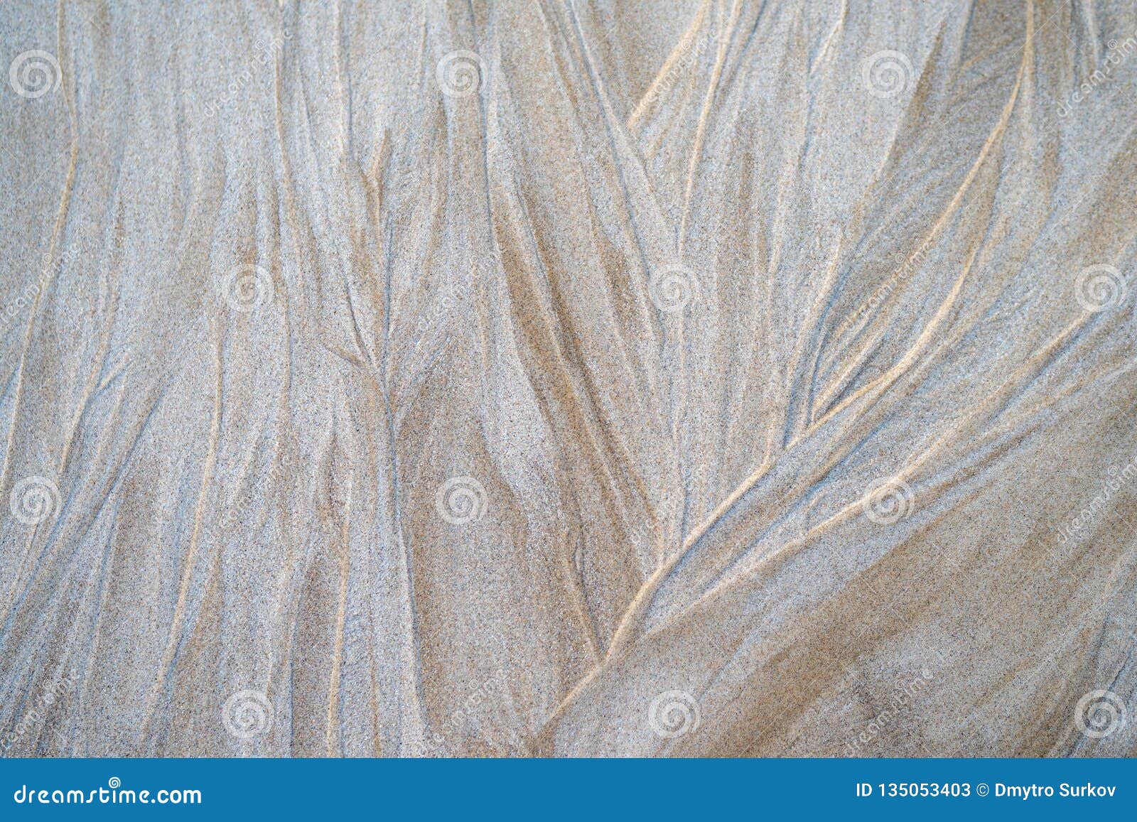 Sand pattern on the beach stock image. Image of ripples - 135053403