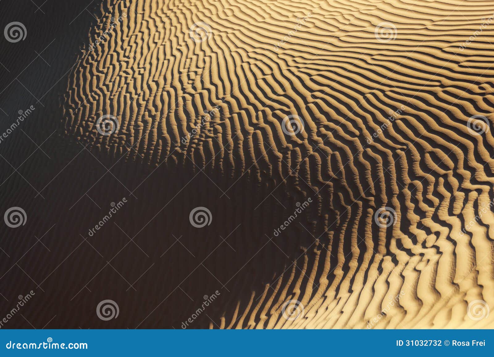 Sand Pattern with Deep Shadows in the Sahara Desert. Stock Photo ...