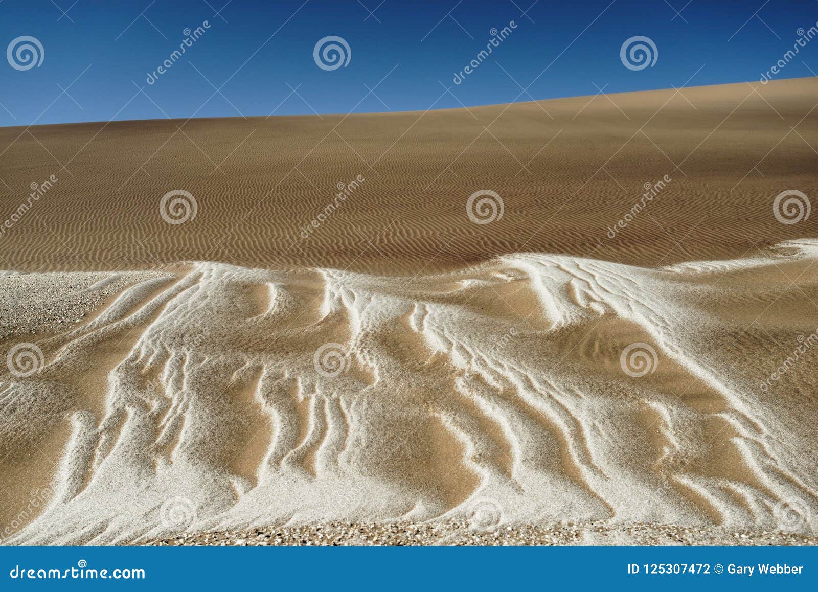 Sand patterns in a desert stock photo. Image of harsh - 125307472