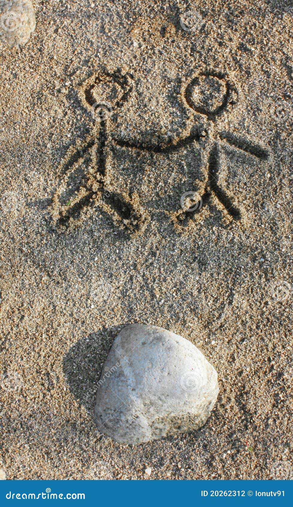 Sand people stock photo. Image of sand, love, shadow - 20262312