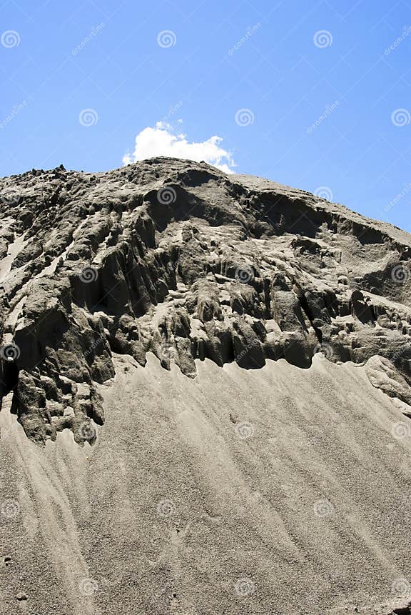 Sand pile stock image. Image of surface, texture, sediments - 9877255