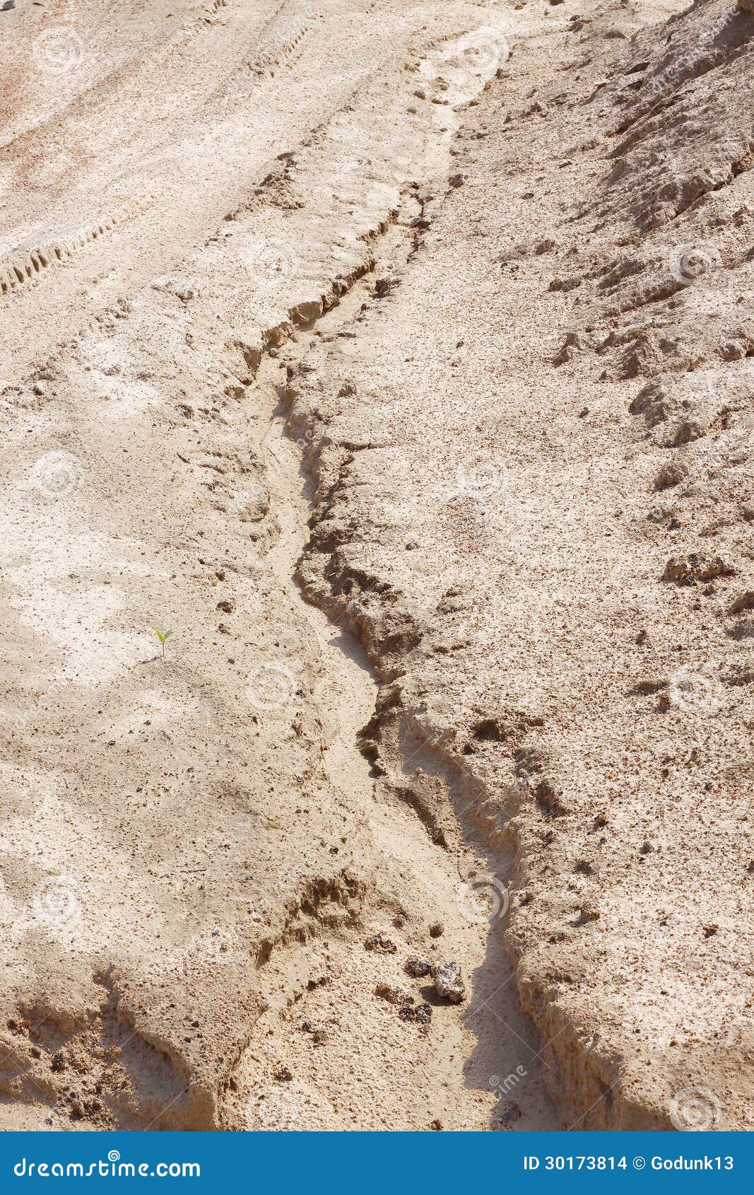 Sand surface water erosion stock photo. Image of grooved - 30173814