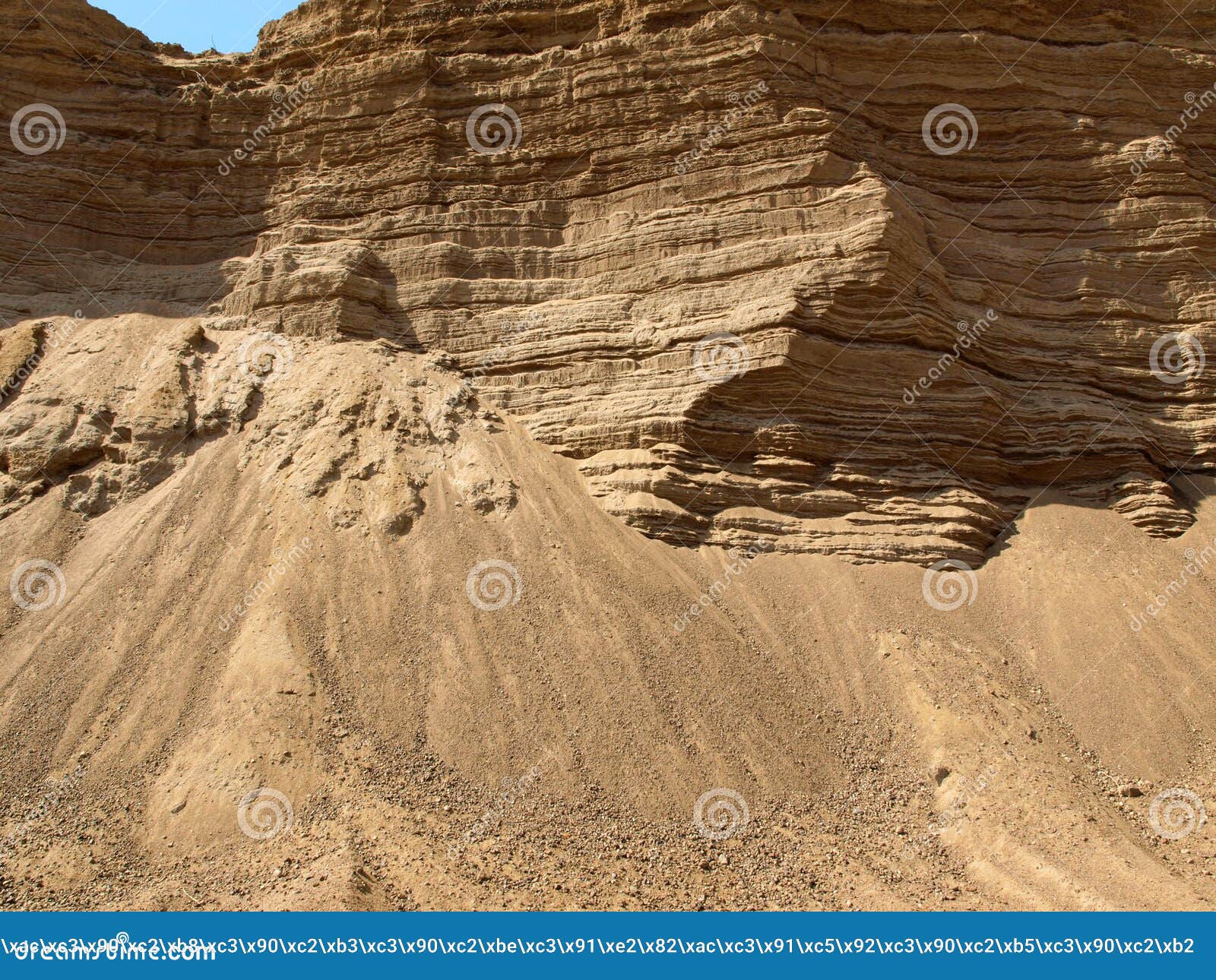 Sand pit seven stock photo. Image of pile, pollution - 134798380