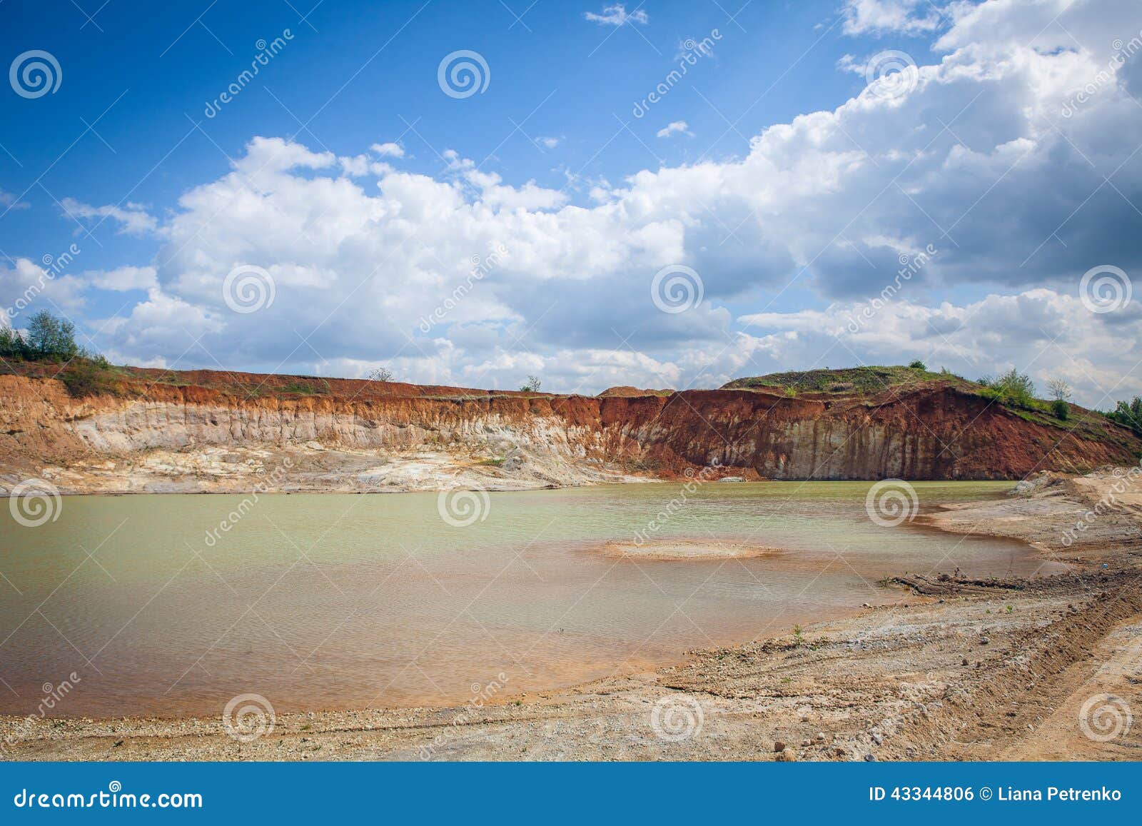 Sand pit. stock photo. Image of energy, fossil, sand - 43344806