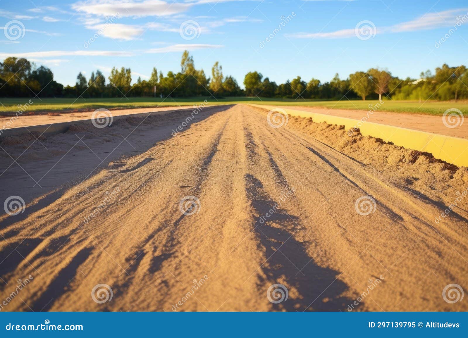 Sand Pit at the Tail End of a Long Jump Runway Stock Image - Image of ...