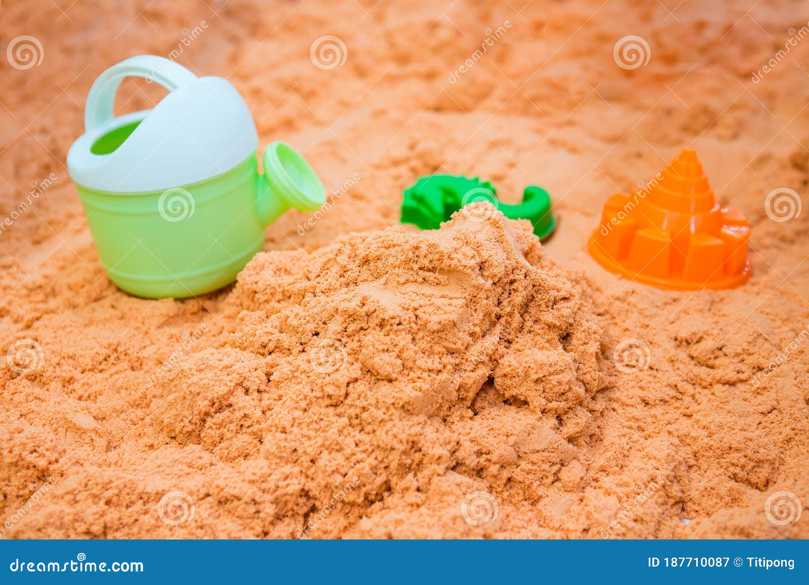 Sand and play equipment stock image. Image of beach - 187710087