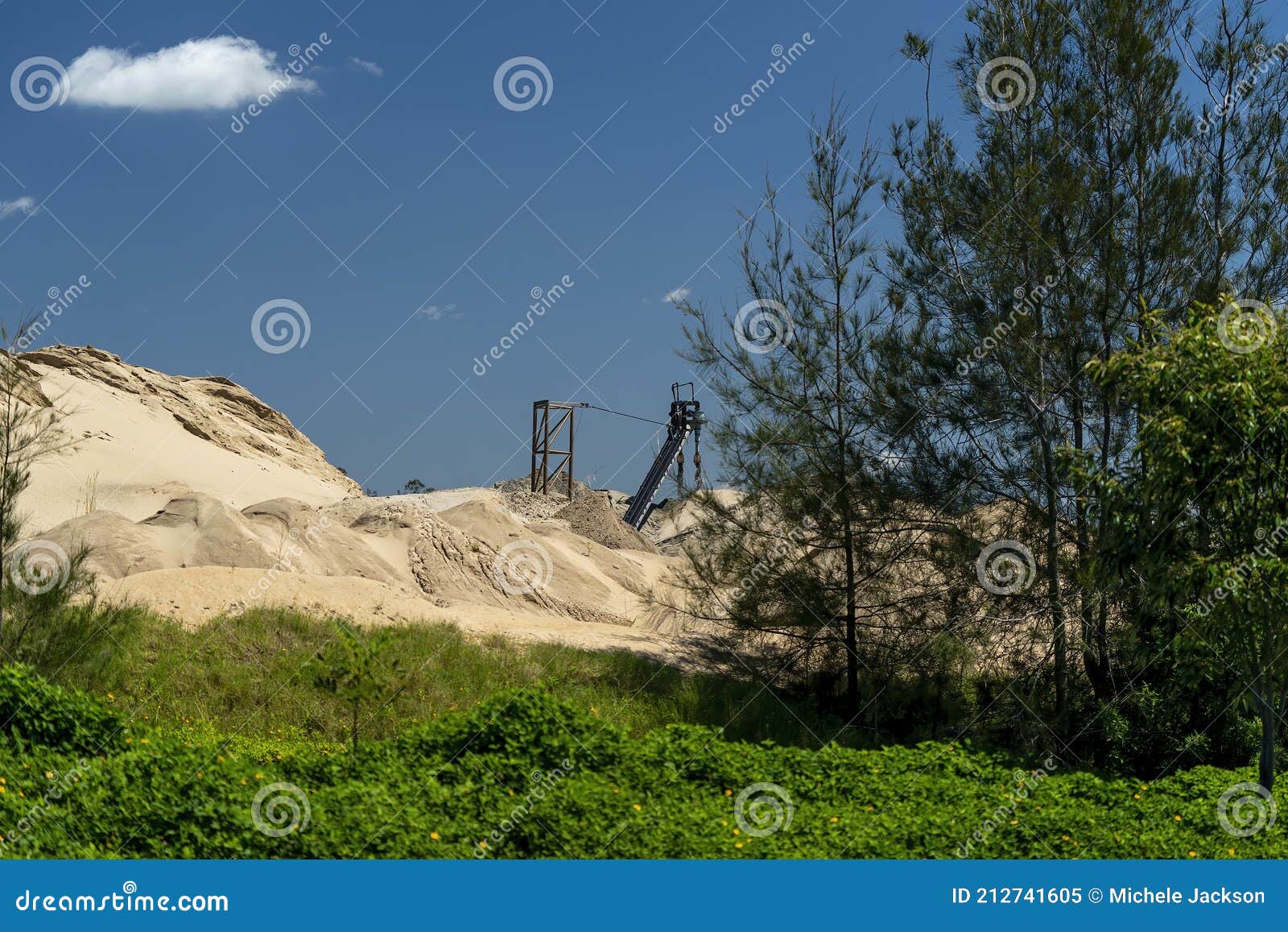 Sand Pump Tower stock image. Image of harvest, industry - 212741605