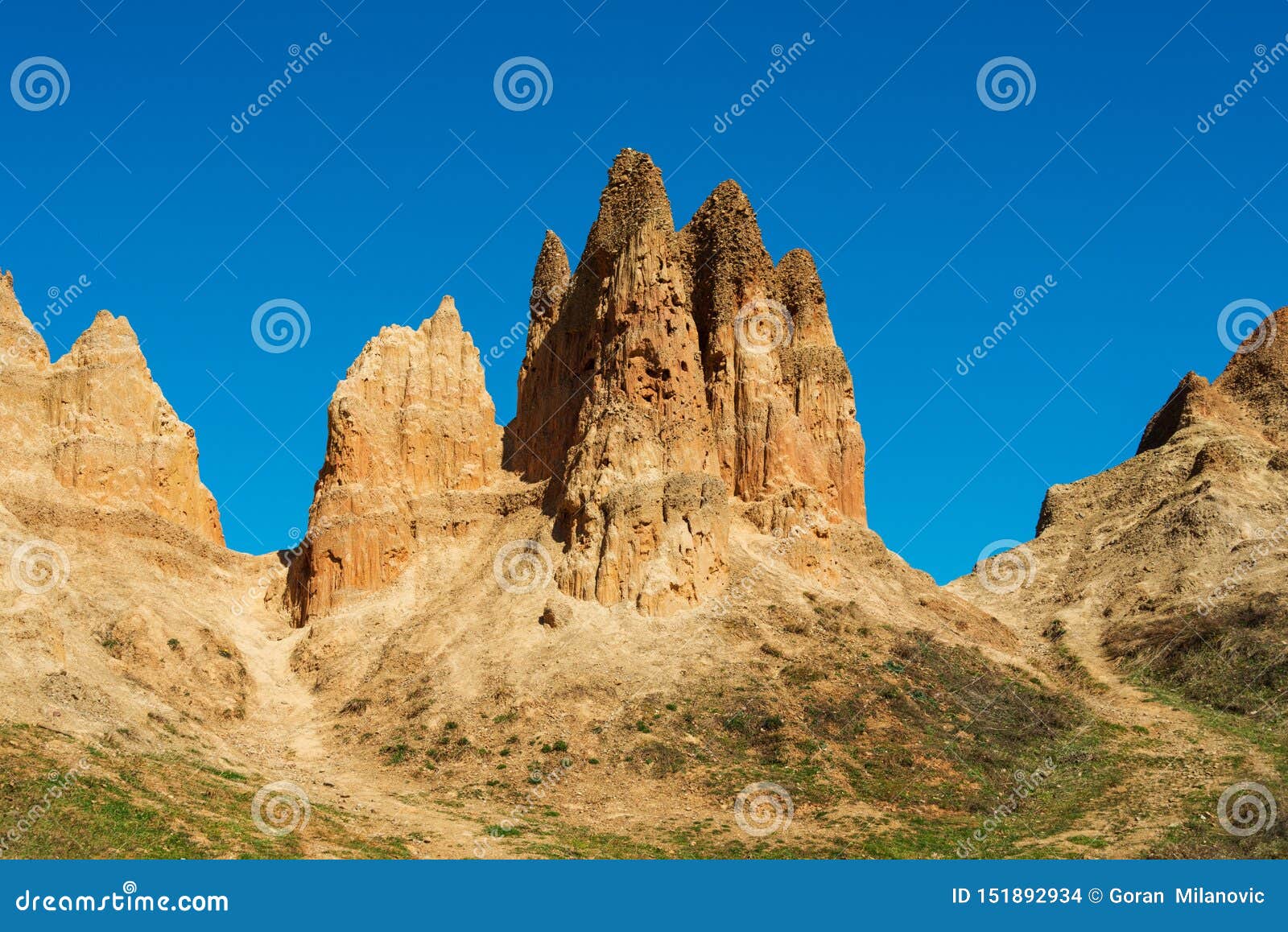 Sand Pyramids, a Miracle of Nature Stock Photo - Image of phenomenon ...
