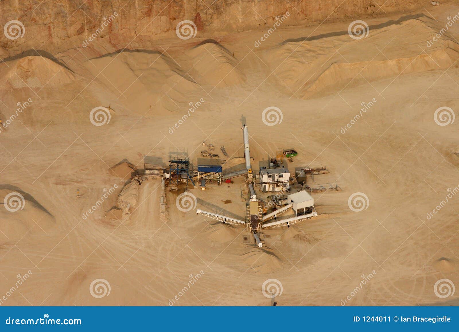 Sand quarry stock image. Image of industry, conveyor, sand - 1244011