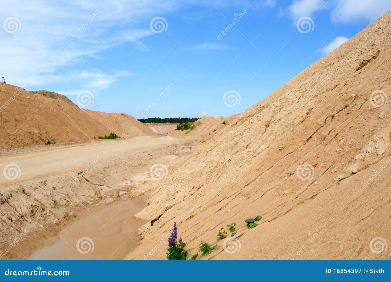 Sand Quarry stock image. Image of earth, hard, landscape - 16854397