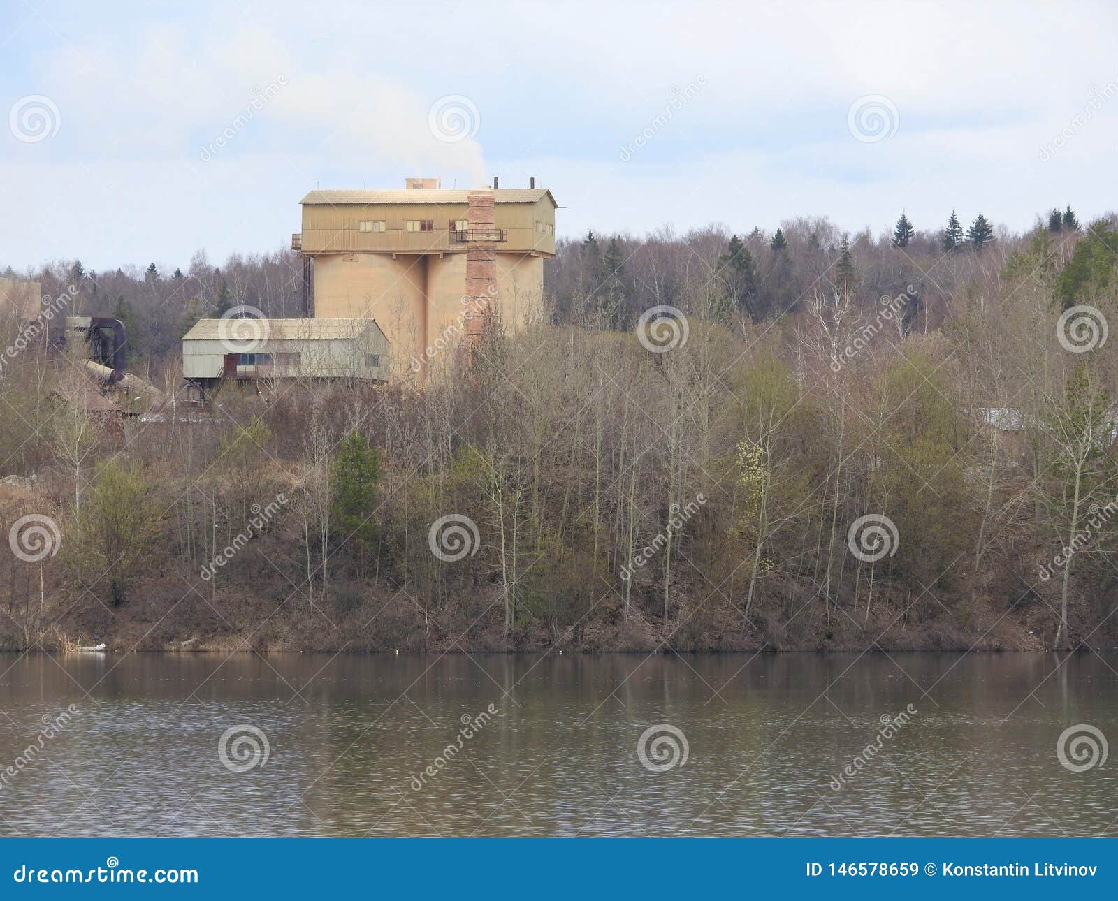 Sand Quarry Building and Workshop with Heavy Duty Machinery ...