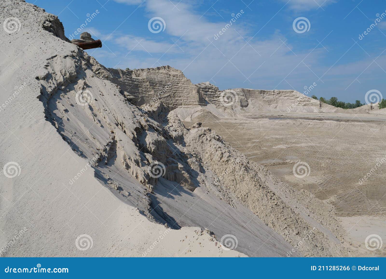 Sand Quarry with Hydraulic Fill Stock Photo - Image of environment ...