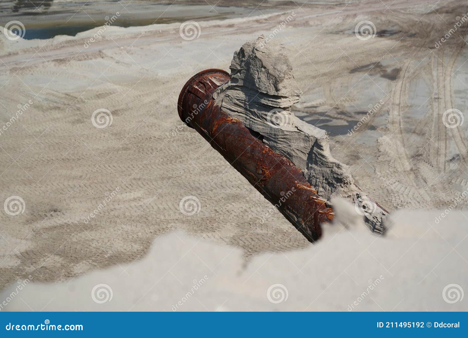 Sand Quarry with Hydraulic Fill Stock Photo - Image of carriage ...