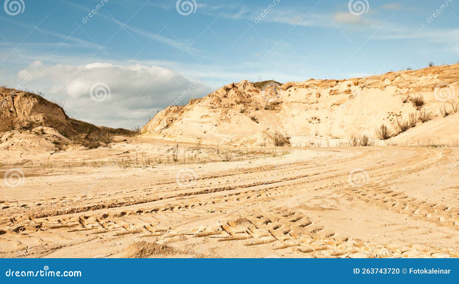 Sand Quarry, in the Photo, a Quarry for the Extraction of Sand Against ...