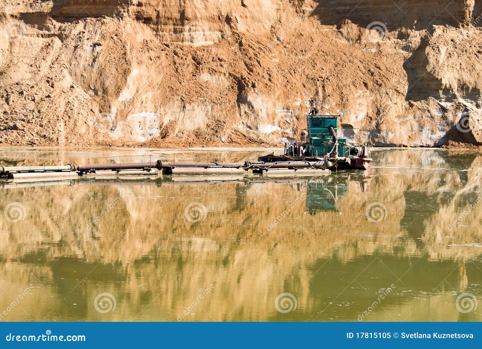 Sand quarry, sand-wash stock image. Image of quarry, industrial - 17815105