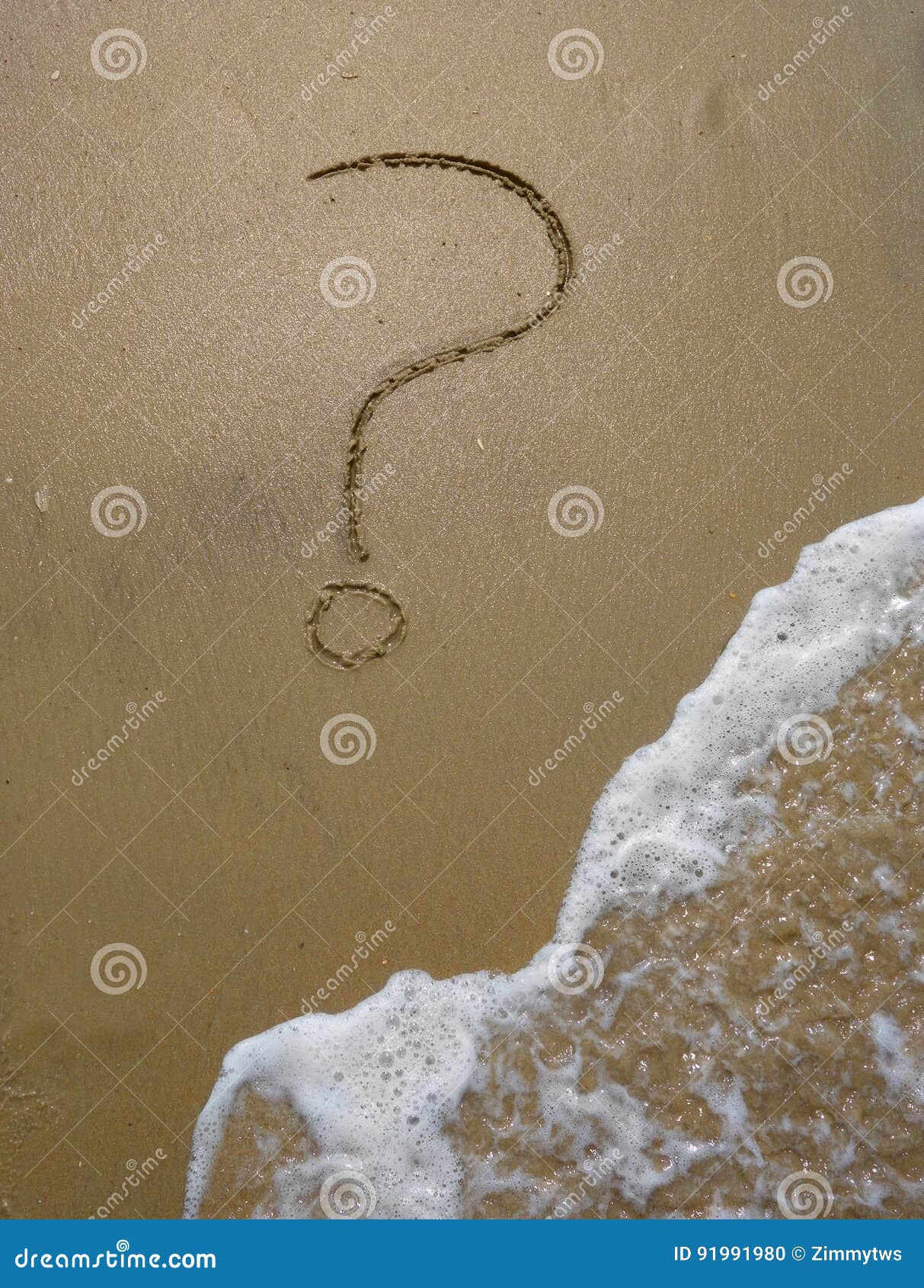 Sand Question Mark Royalty-Free Stock Image | CartoonDealer.com #91991980