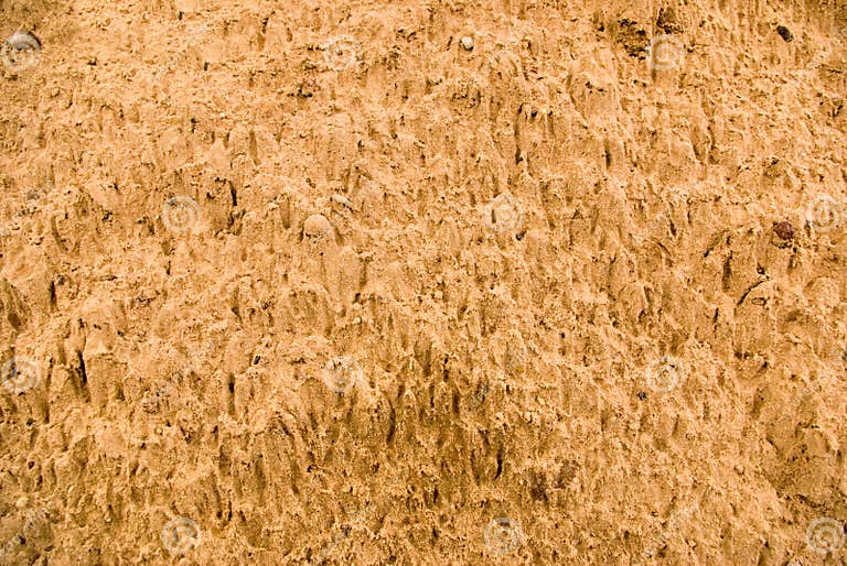 Sand after rains. stock photo. Image of ripples, nature - 3303516