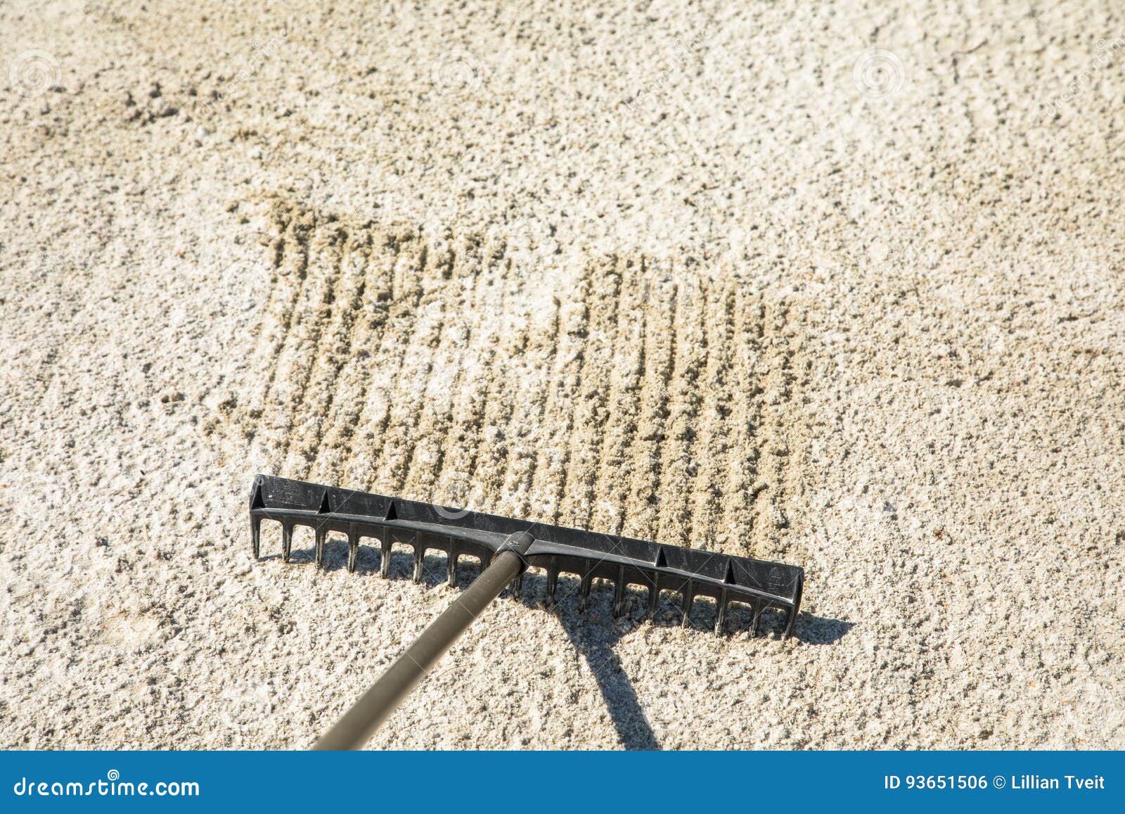 Sand Pit With Rake Stock Image | CartoonDealer.com #4082551