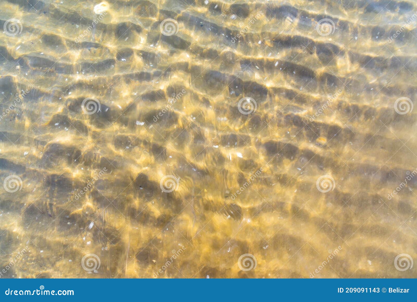 Sand Ridges Under the Sea on the Edge of Beach Stock Image - Image of ...