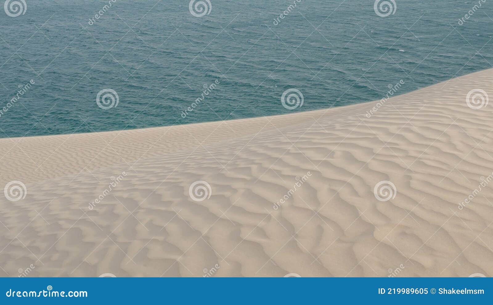 Sand Ripple Effect in the Desert Sand Dunes in Sea Line, Qatar ...