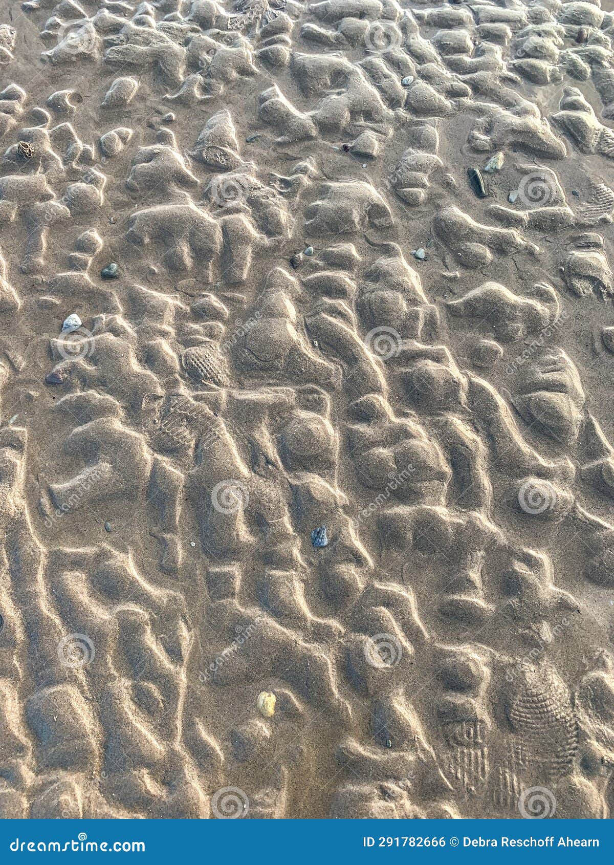 Sand Ripple Pattern on Beach Stock Photo - Image of ripples, nature ...