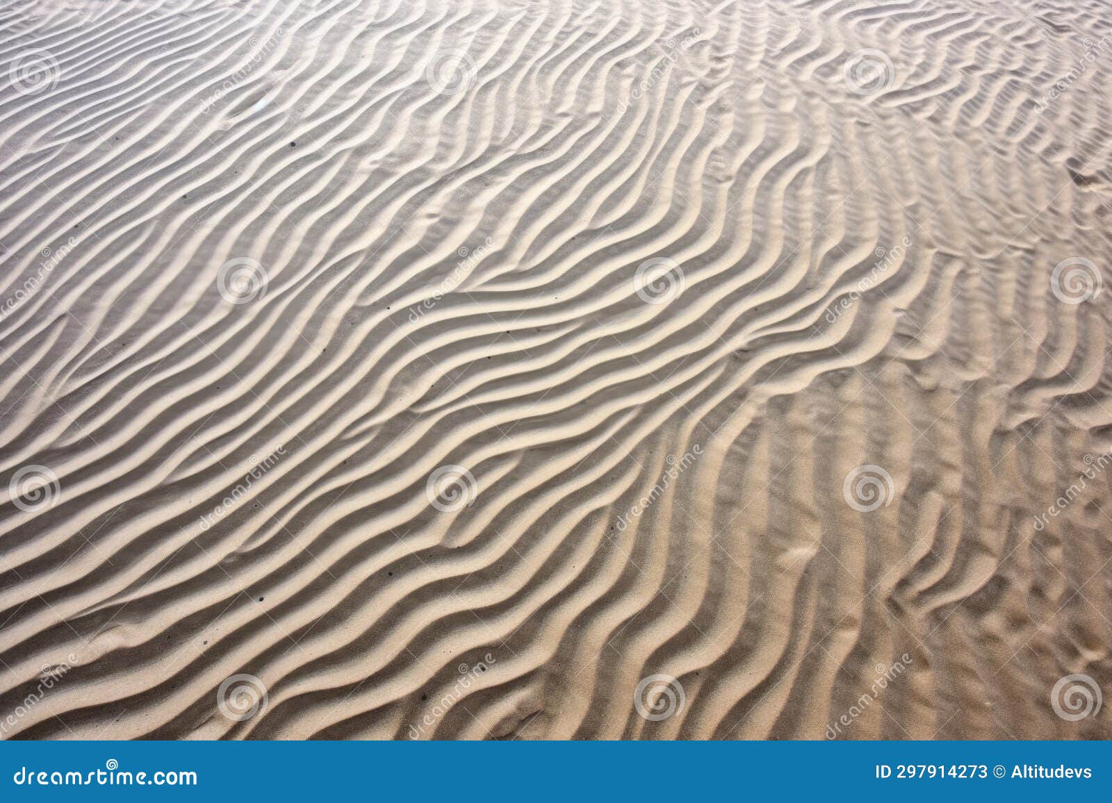 Sand Ripple Patterns on Ocean Bed after Tide Stock Image - Image of ...