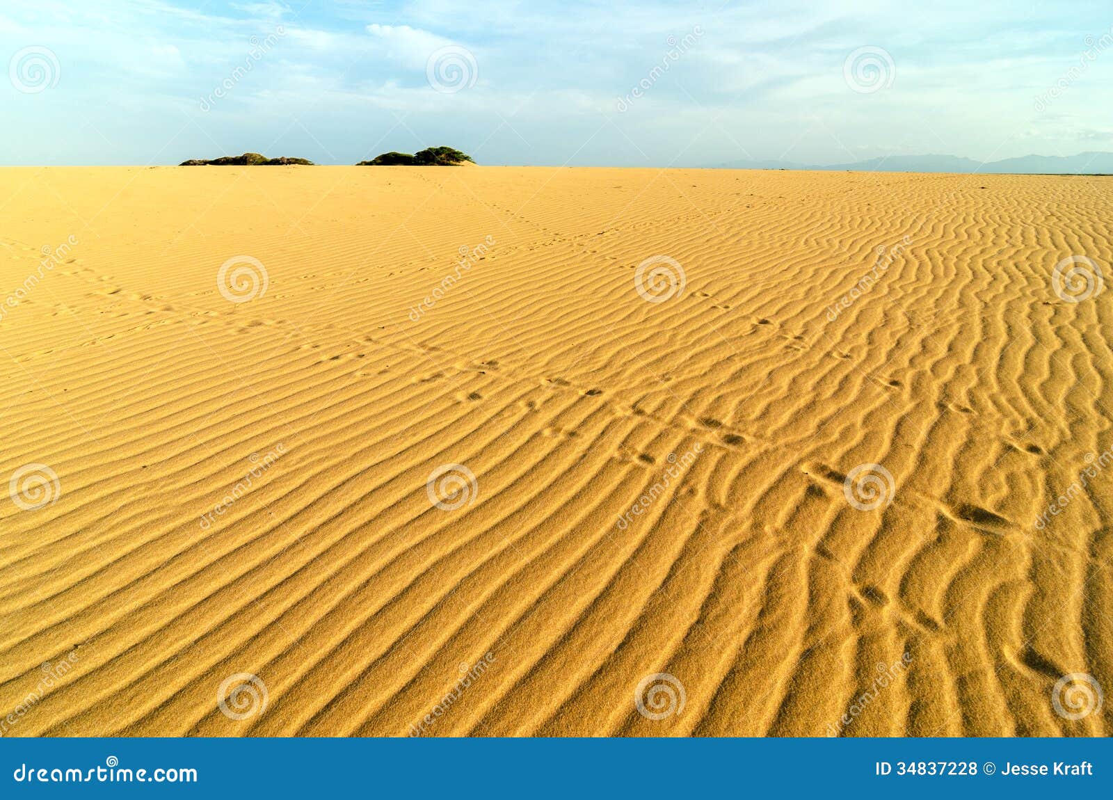 Sand Ripples and Footprints Stock Photo - Image of sunny, scenic: 34837228