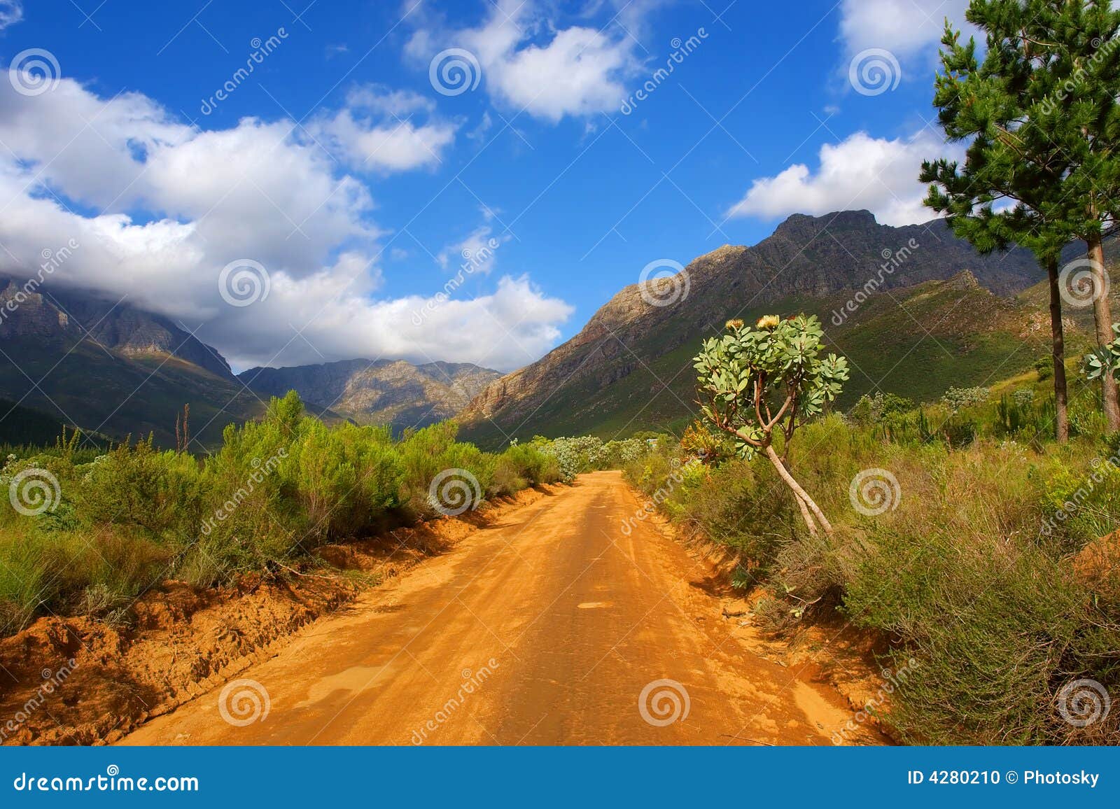 Sand road stock photo. Image of peak, beautiful, outdoors - 4280210