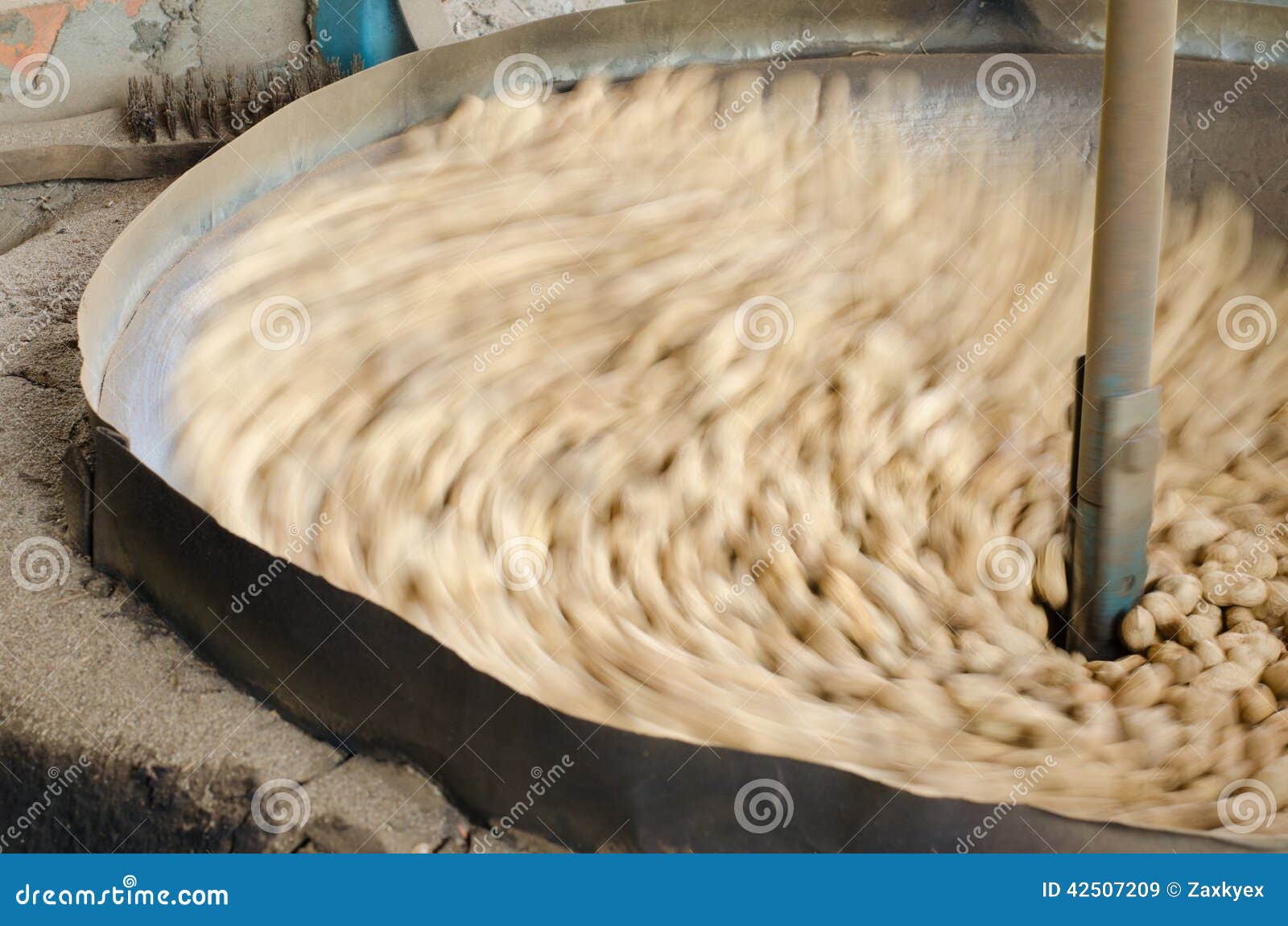 Sand roasted nuts stock image. Image of sand, worker - 42507209