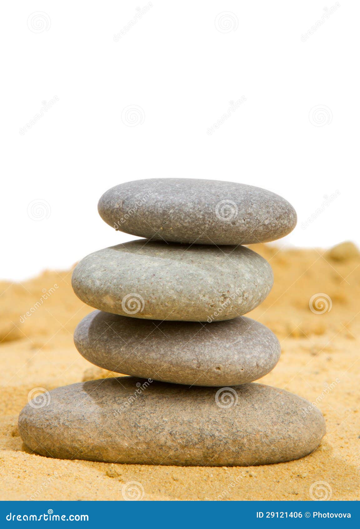 Sand and Rock for Harmony and Balance in Pure Simplicity Stock Photo ...