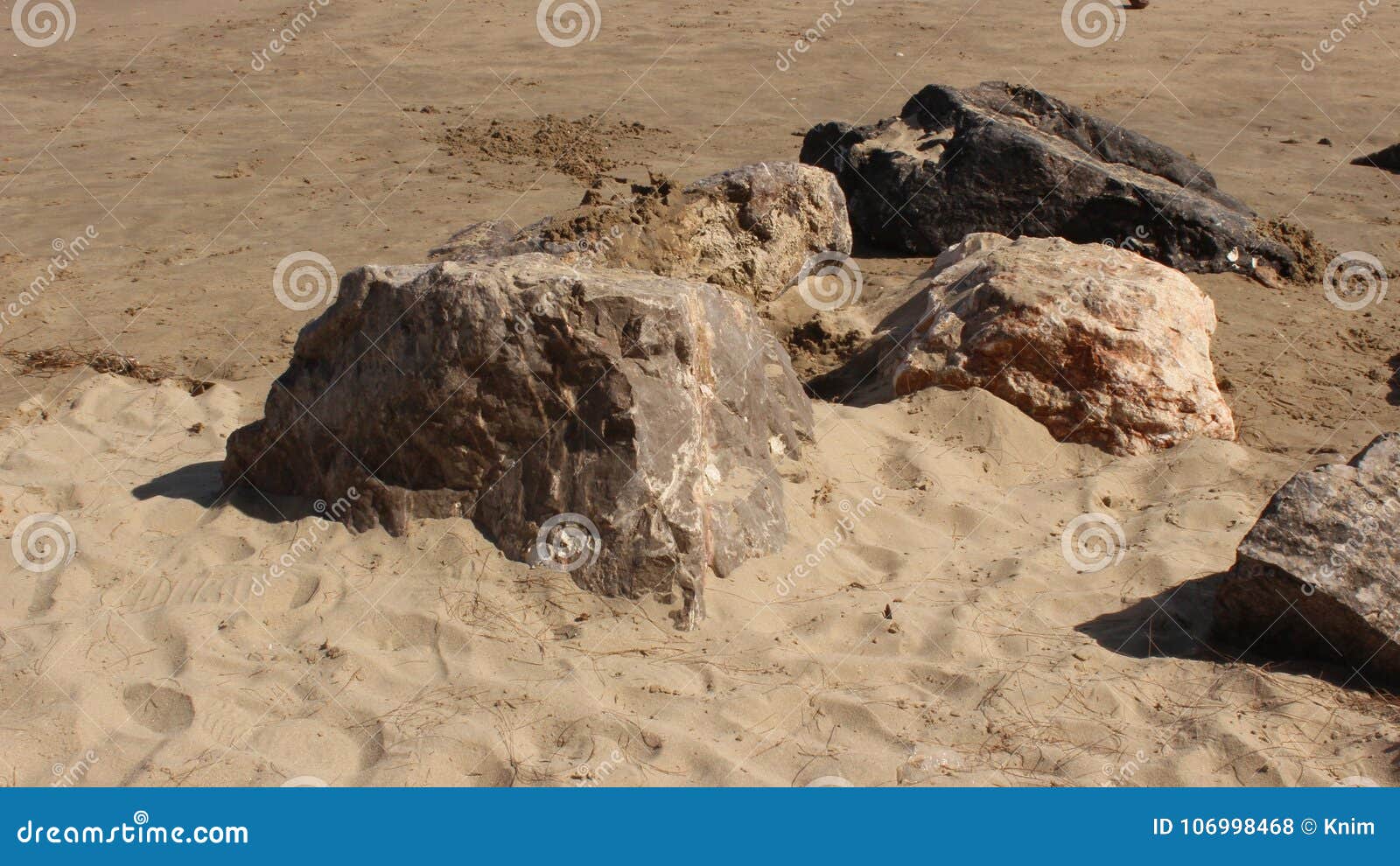 Sand and rock. stock photo. Image of stones, rock, background - 106998468