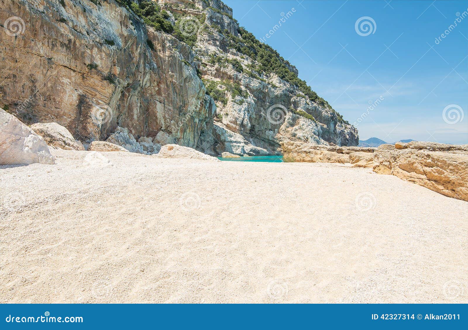 Sand and rocks stock photo. Image of clouds, gonone, grey - 42327314