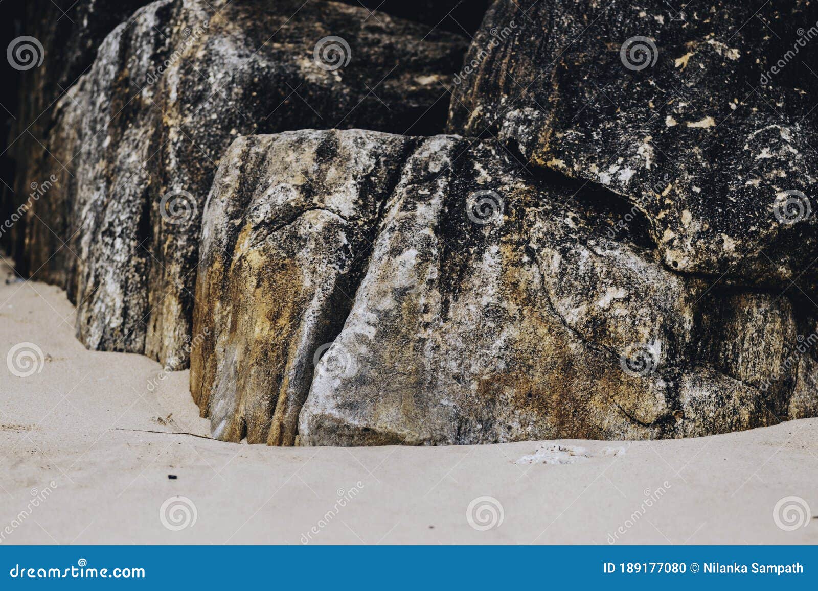 Sand and Rocks in Jungle Beach Sri Lanka Stock Photo - Image of ...