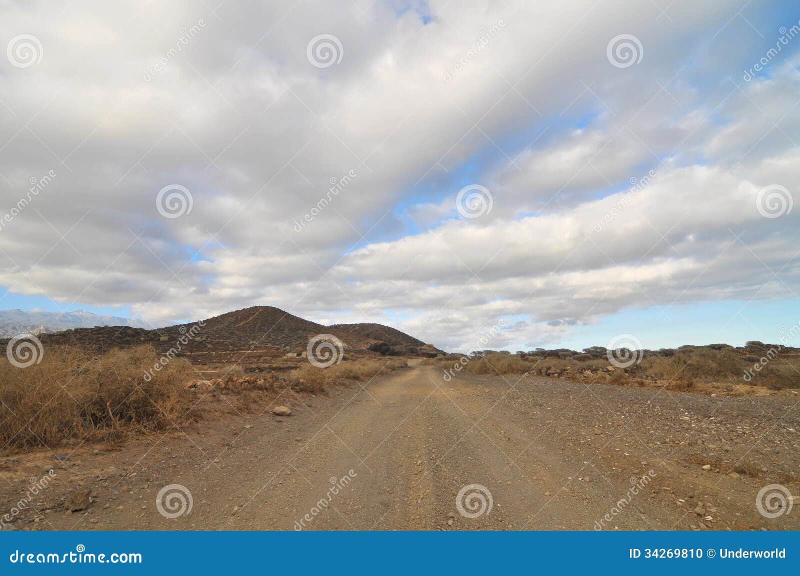 Sand and Rocks Road in the Desert Stock Photo - Image of track, country ...