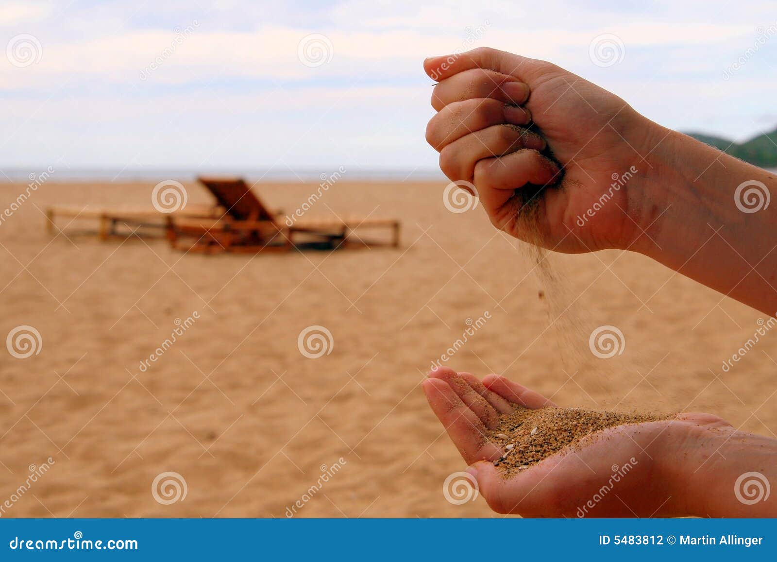 Sand Running through stock photo. Image of holiday, holding - 5483812