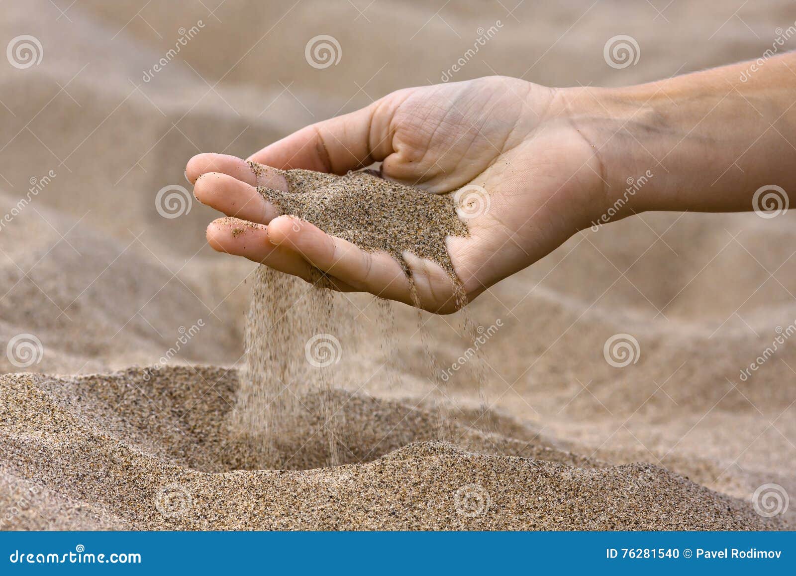 Sand Running through Fingers Stock Photo - Image of falling, holiday ...