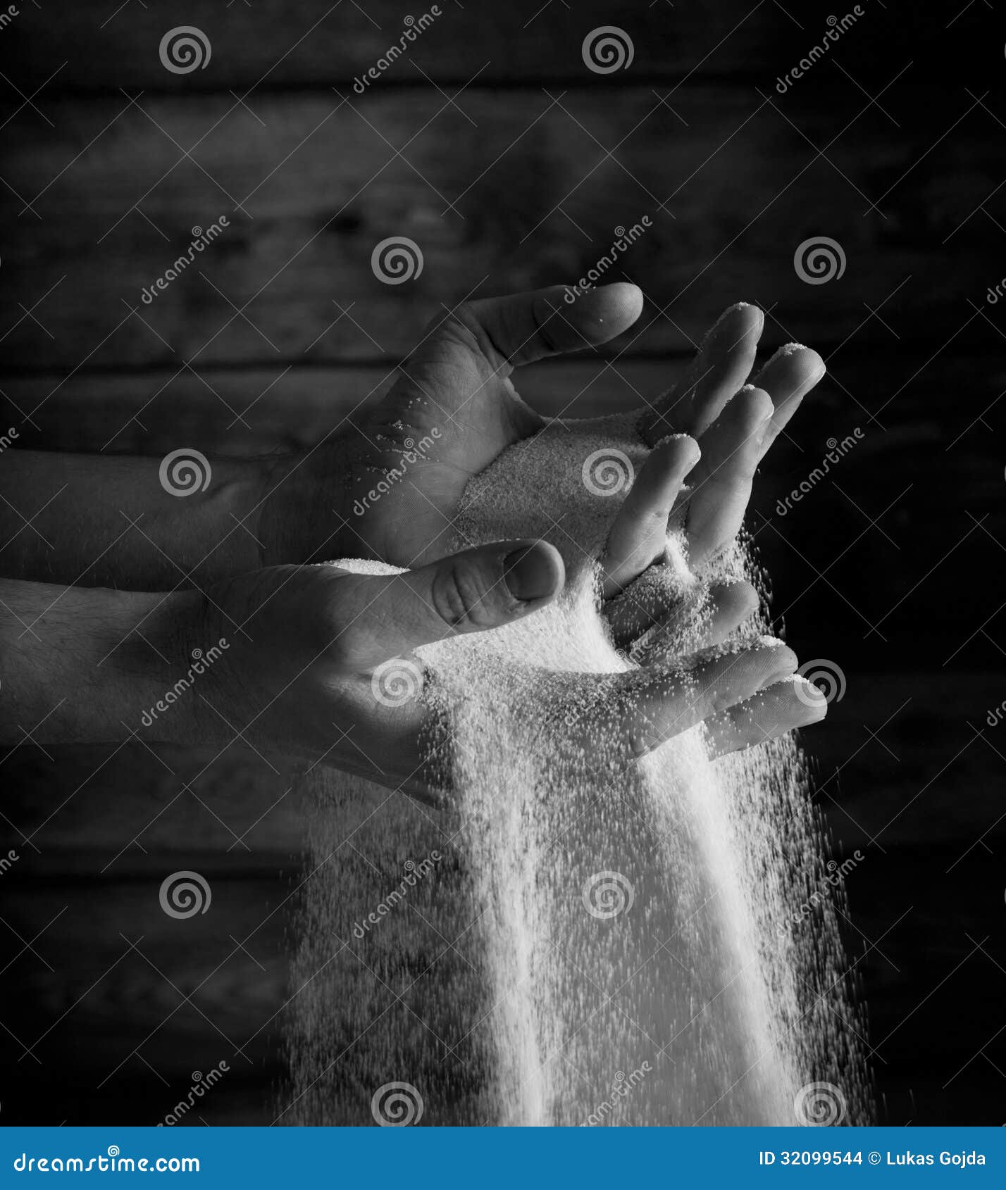 Sand running through hand stock photo. Image of loss - 32099544