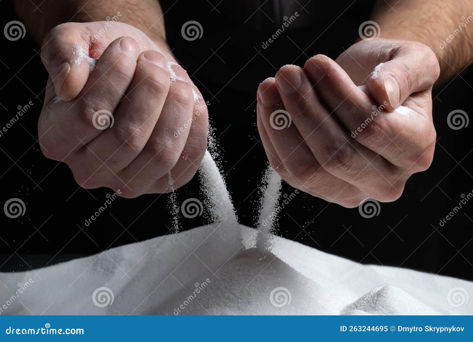 Sand Running through Hands As a Symbol for Time Running Stock Image ...