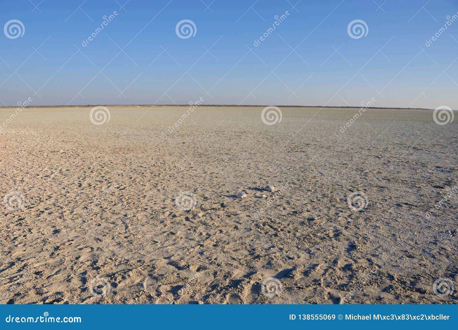 Sand, Salt and Savannah - the Etosha Salt Pans in Namibia Stock Image ...