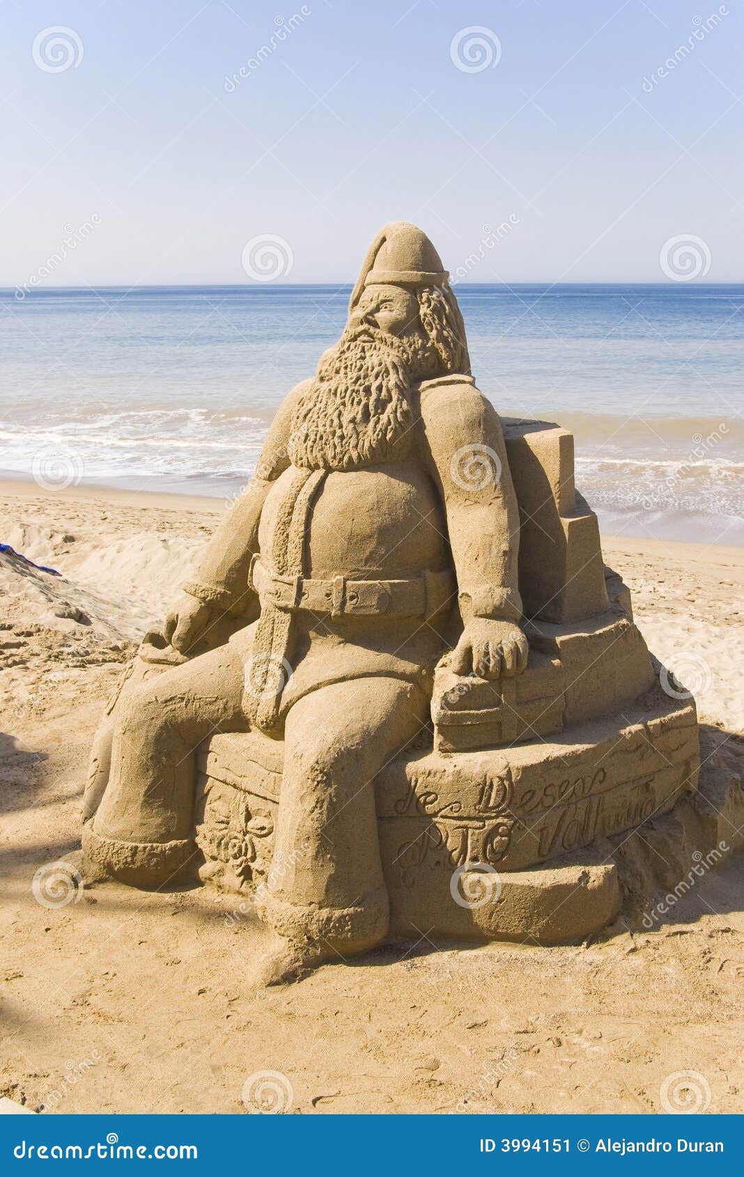 Sand santa stock image. Image of outdoor, stacking, fantasy - 3994151